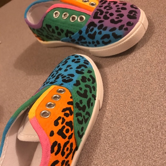 Shoes | Custom Painted Lisa Frank | Poshmark